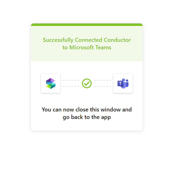 Configuring Conductor app for MS Teams – Sensei Labs Help Center
