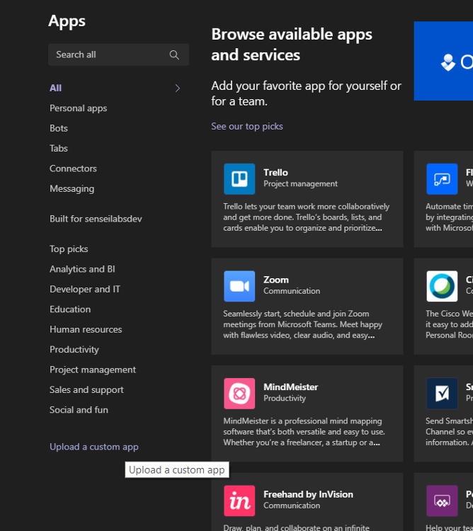 Configuring Conductor app for MS Teams – Sensei Labs Help Center